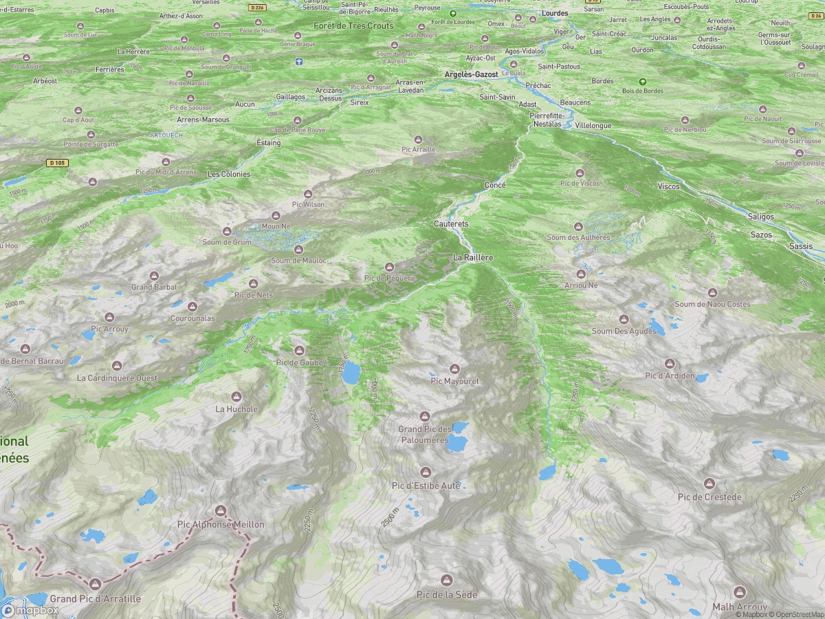 Jean Pierre Florence Cauterets Map